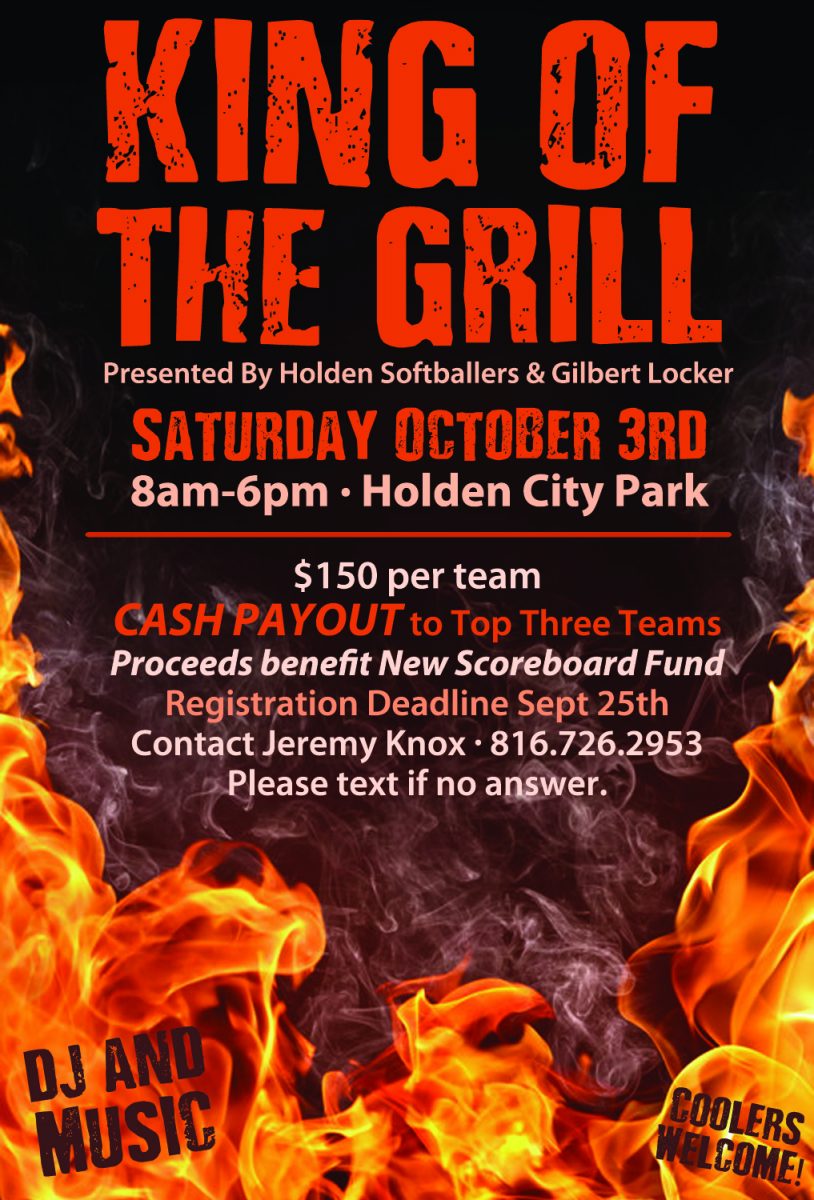King of the Grill Contest Set for October 3 – The Holden Image